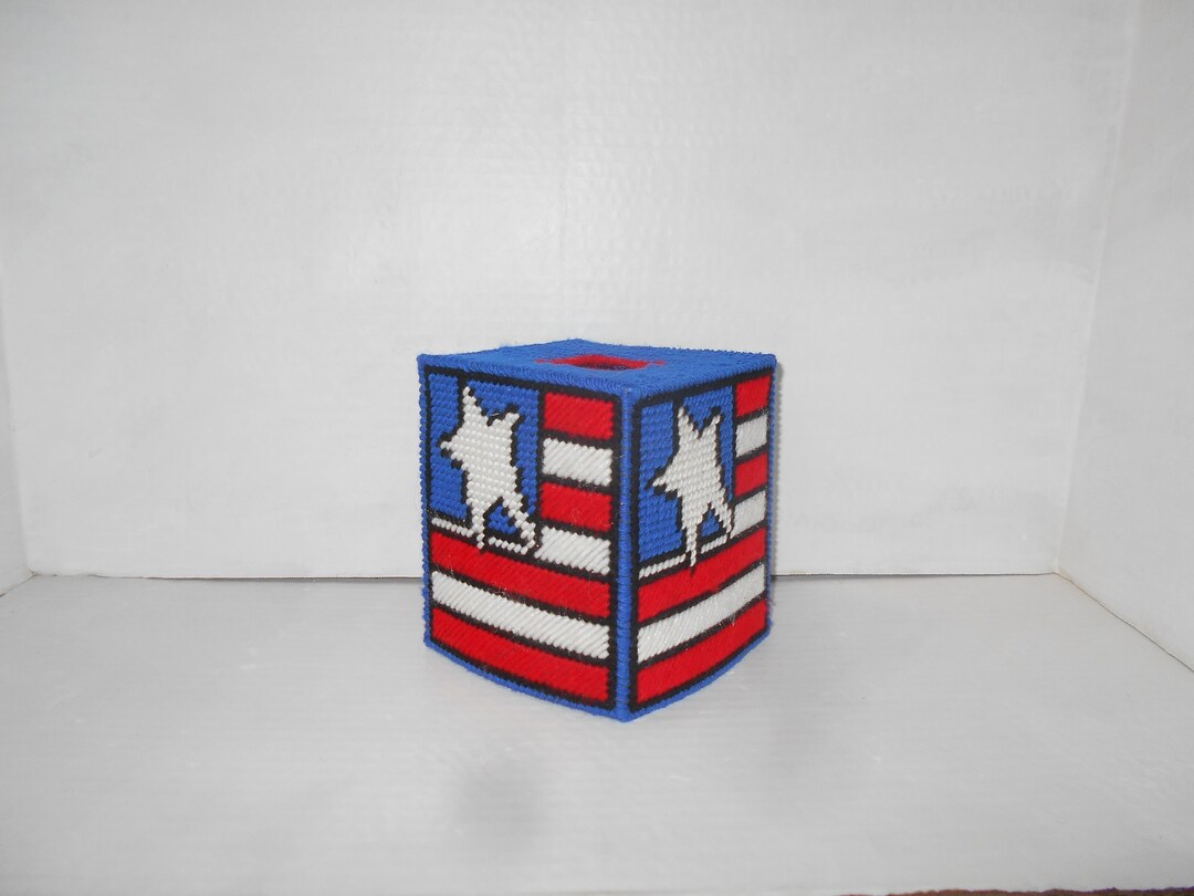 Patriotic Tissue Box Cover - Etsy