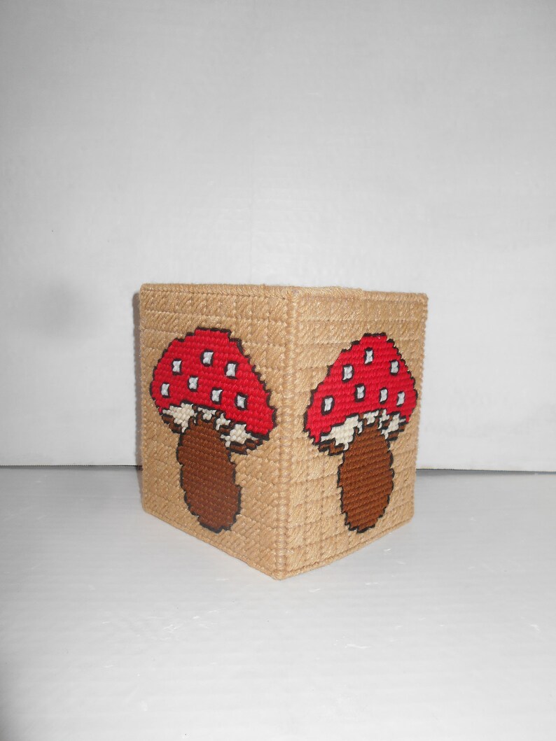 Mushroom Tissue Box Cover - Etsy