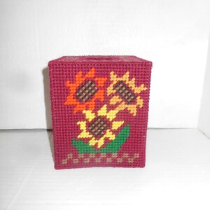 Sunflower Tissue Box Cover - Etsy