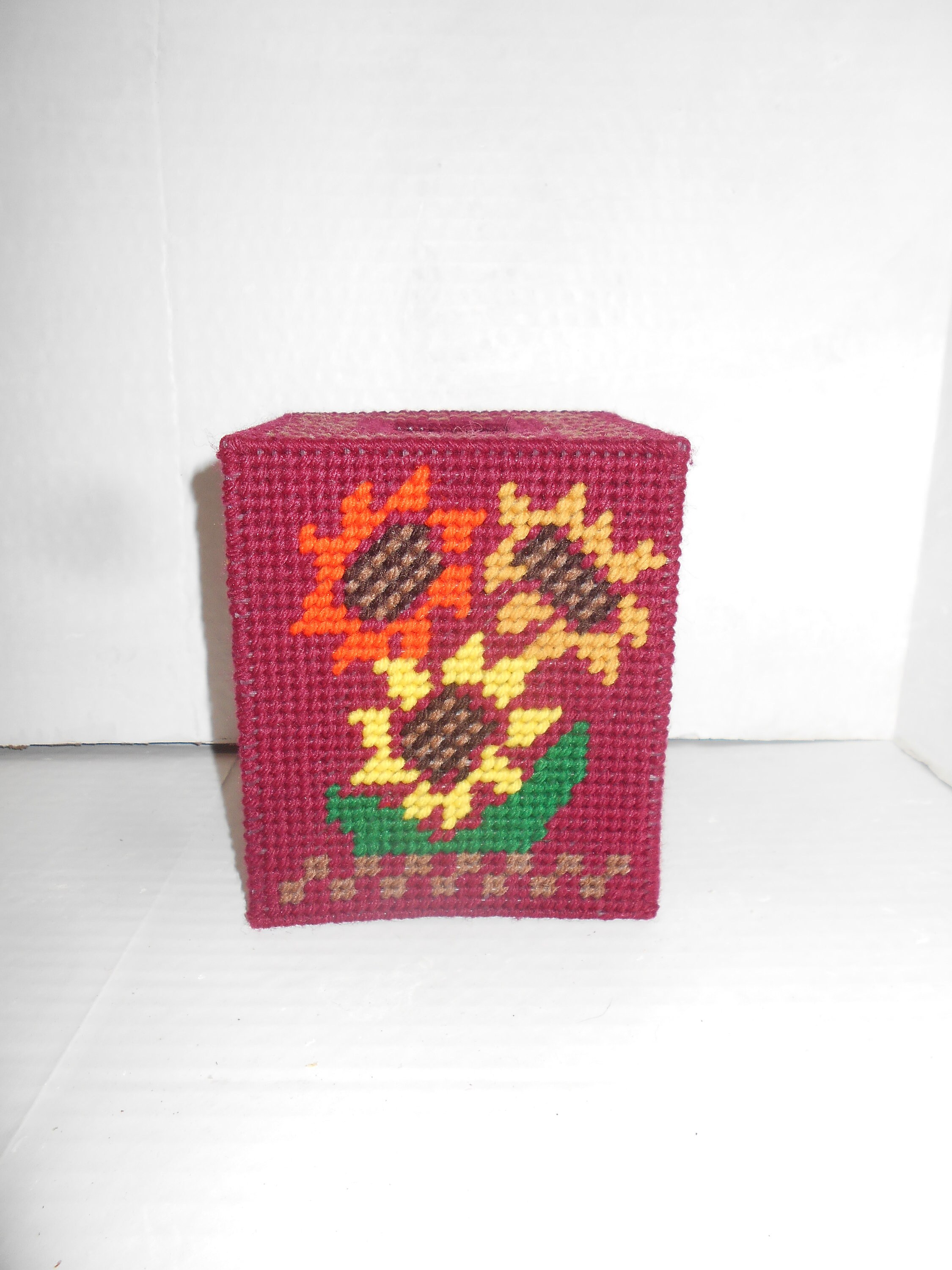 Sunflower Tissue Box Cover - Etsy