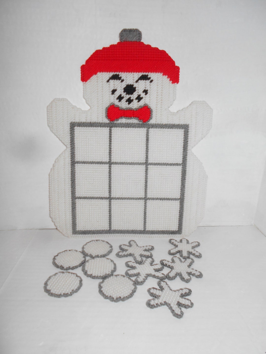 Snowman Tic Tac Toe Game - Etsy