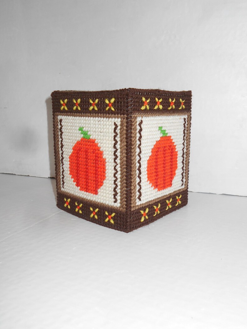 Fall Pumpkin Tissue Box Cover - Etsy
