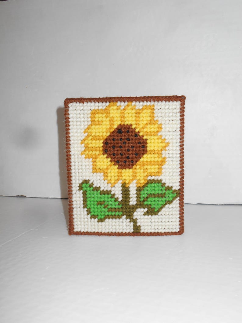 Sunflower Tissue Box Cover - Etsy