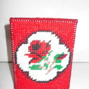 Red Rose Tissue Box Cover - Etsy