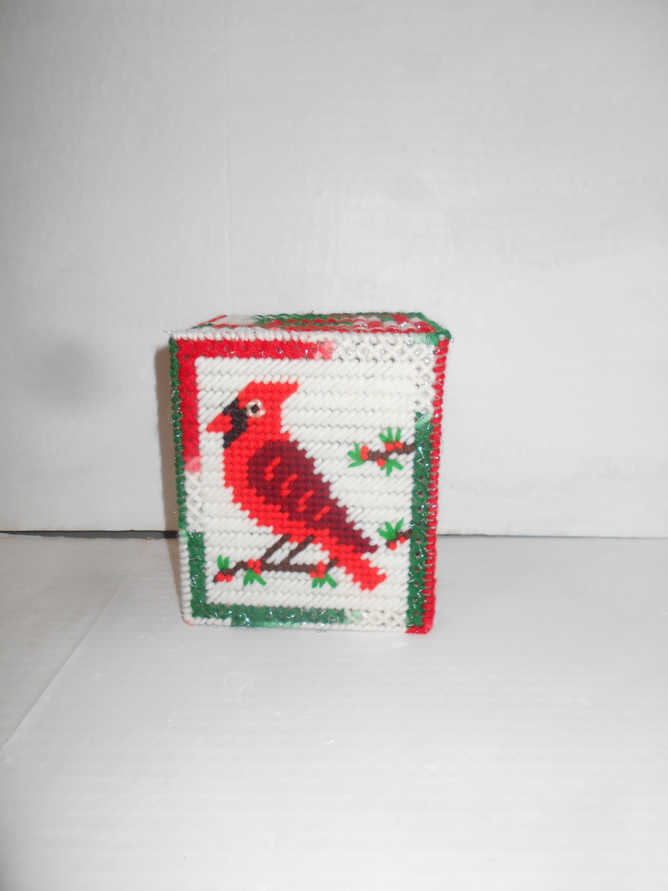 Cardinal Tissue Box Cover - Etsy