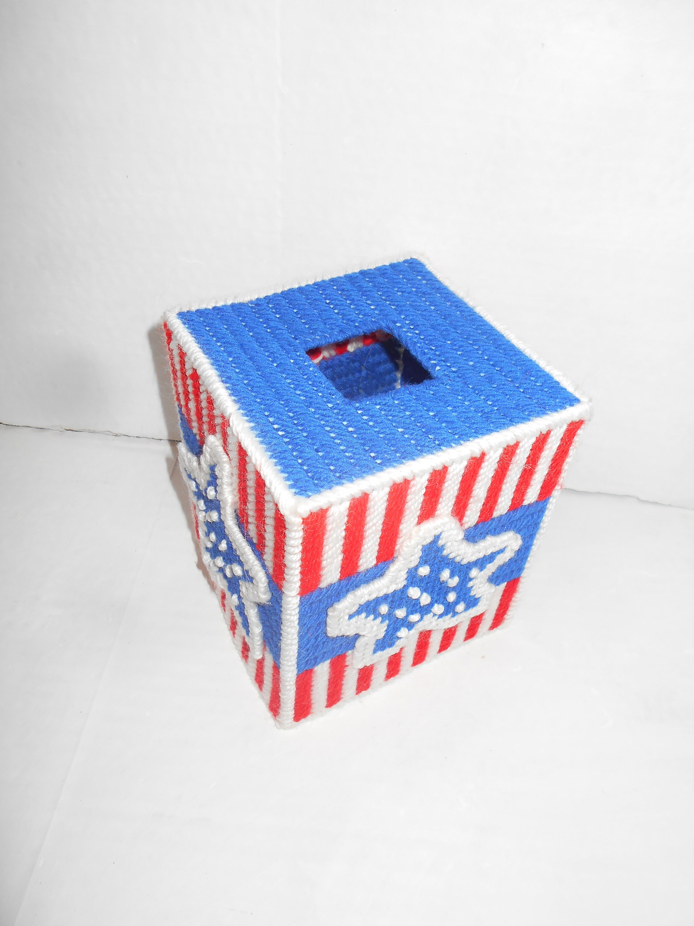 Patriotic Star Tissue Box Cover - Etsy