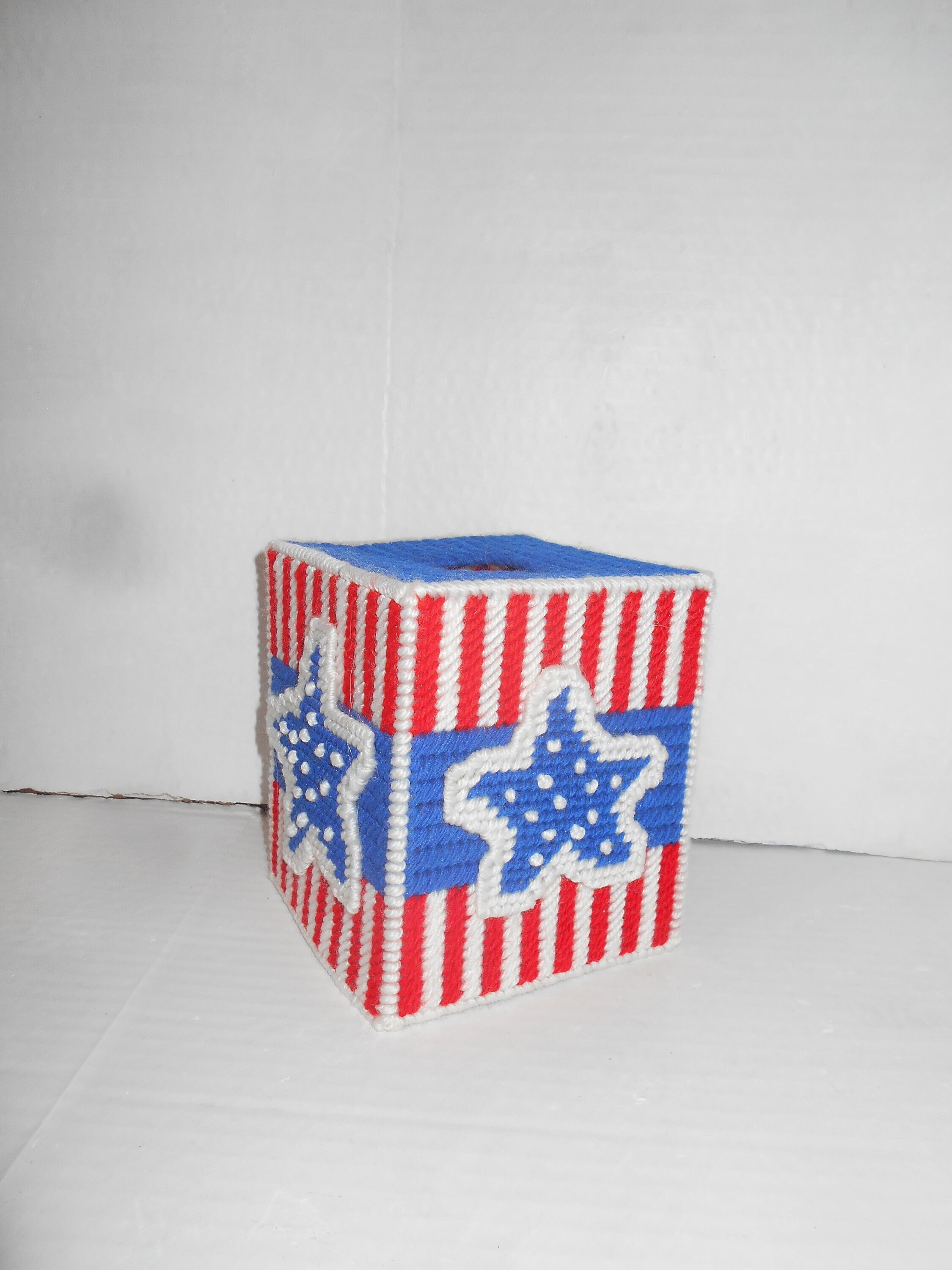Patriotic Star Tissue Box Cover - Etsy