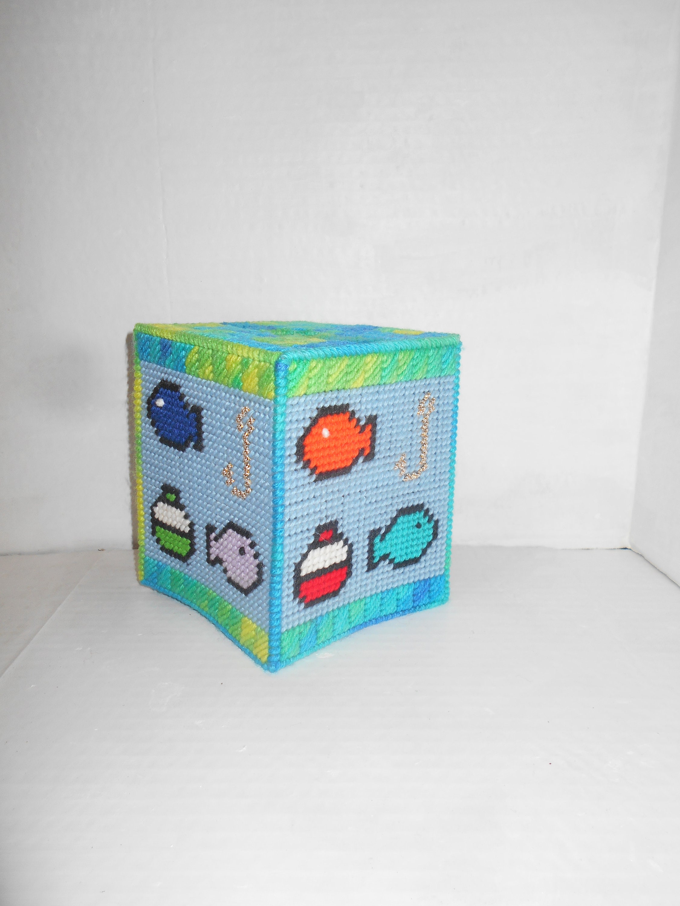 Fishing Tissue Box Cover - Etsy