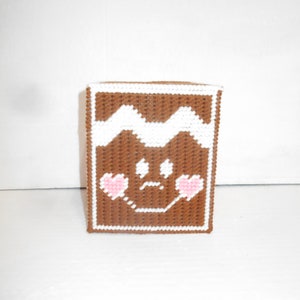 Gingerbread Face Tissue Box Cover - Etsy