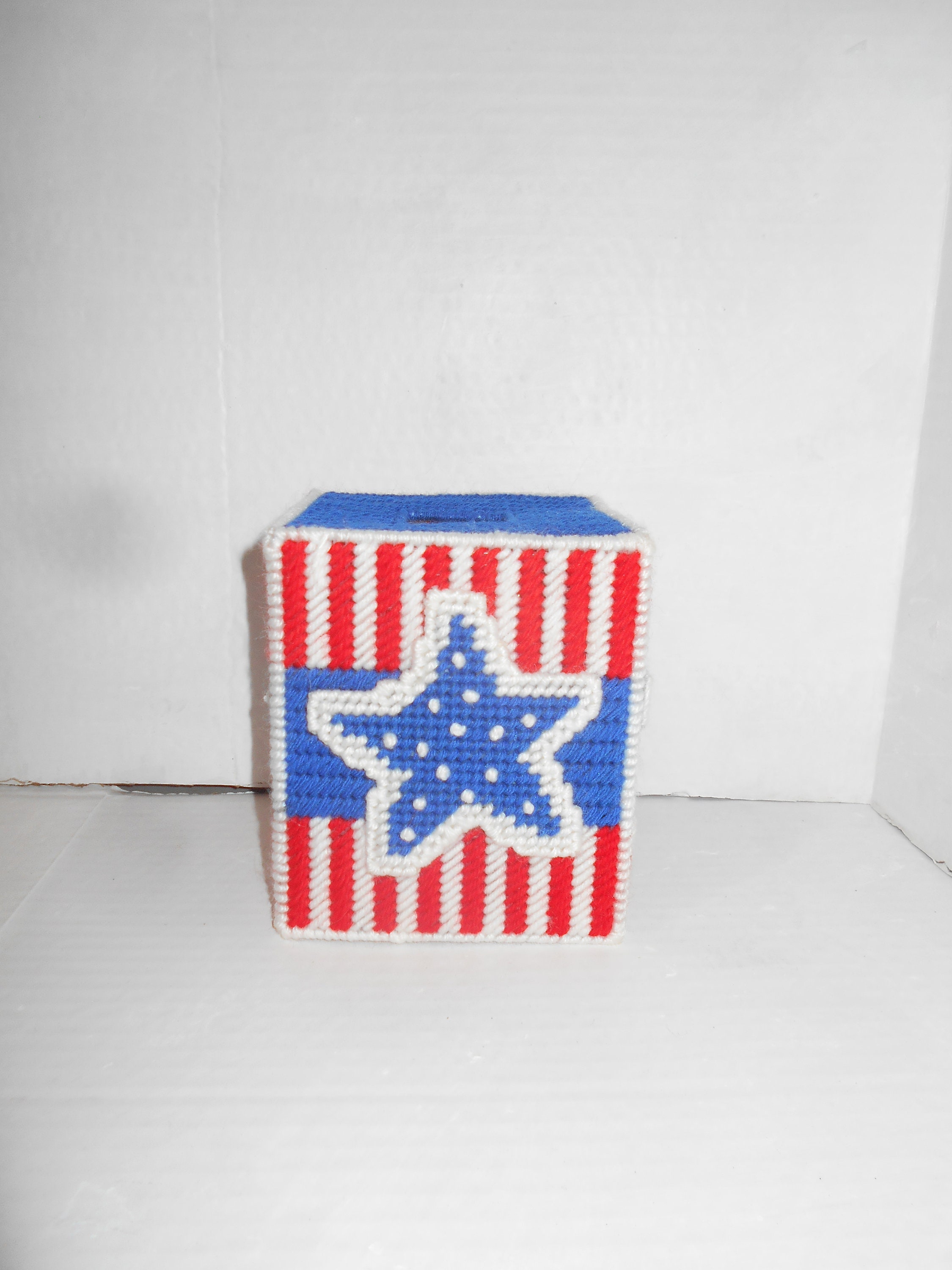 Patriotic Star Tissue Box Cover - Etsy