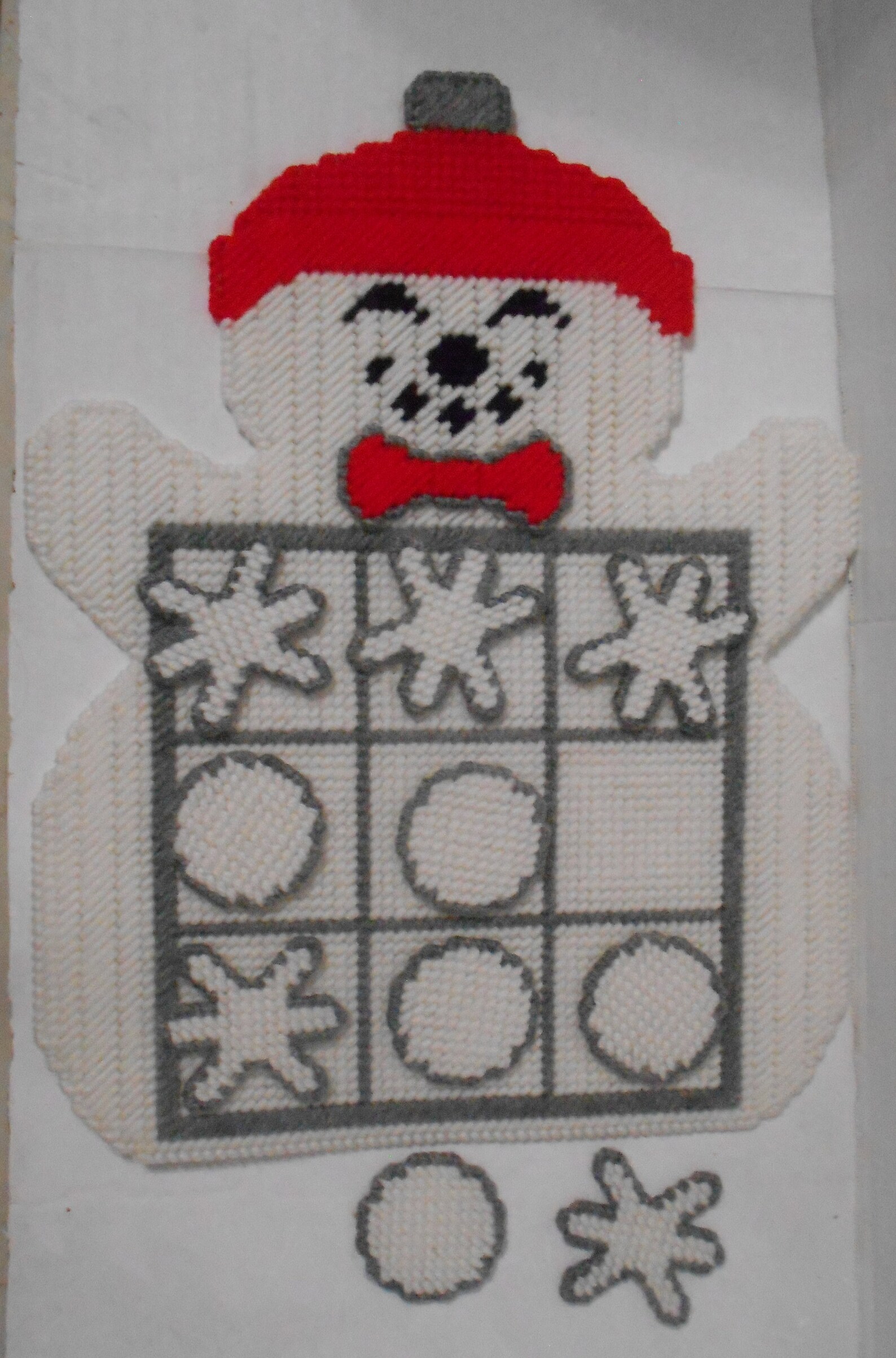 Snowman Tic Tac Toe Game - Etsy