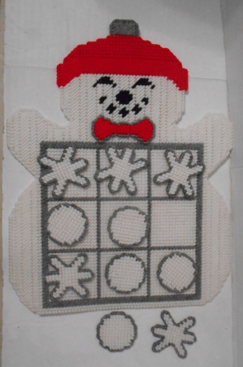 Snowman Tic Tac Toe Game - Etsy
