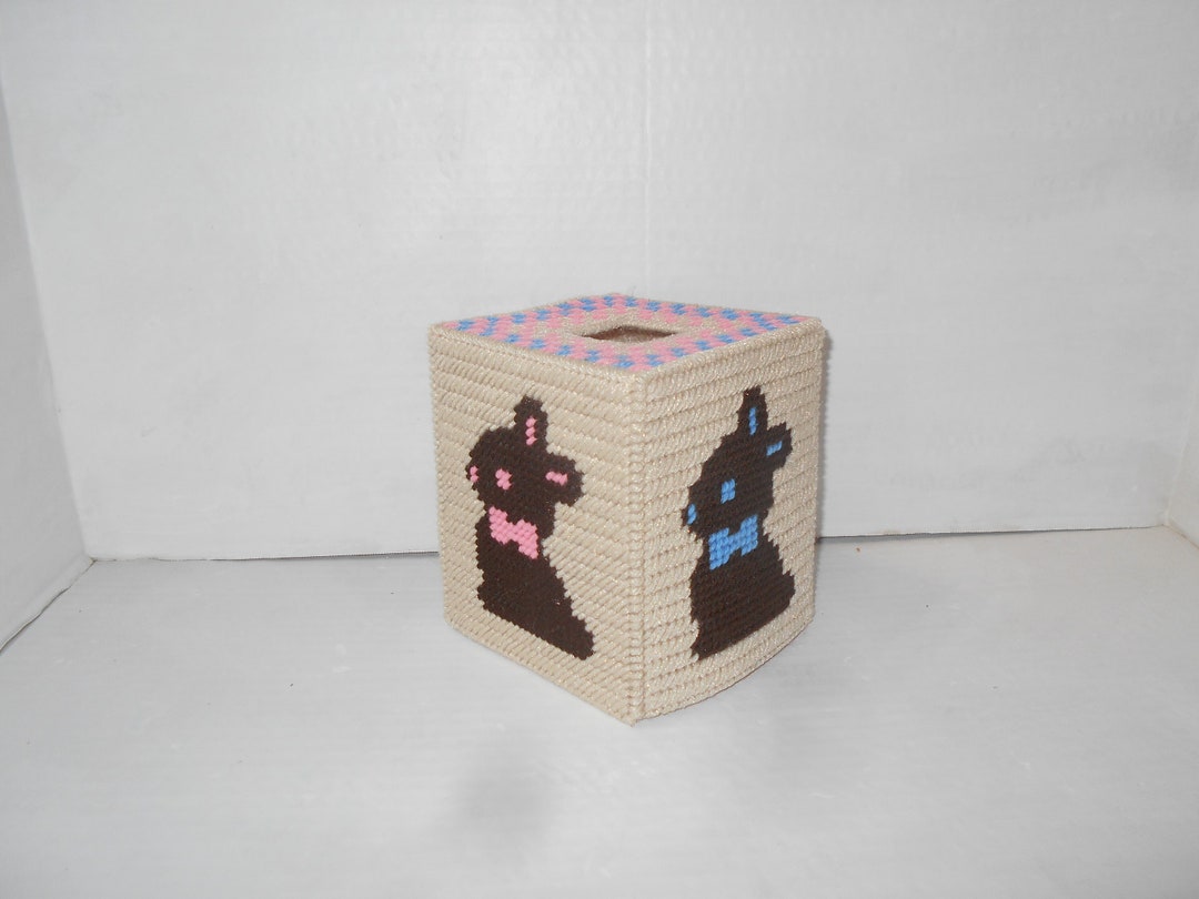 Chocolate Easter Bunny Tissue Box Cover - Etsy