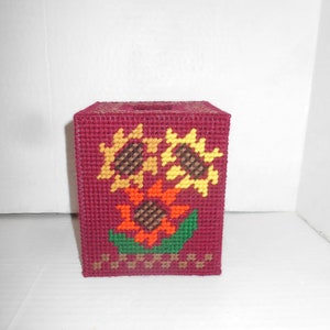 Sunflower Tissue Box Cover - Etsy