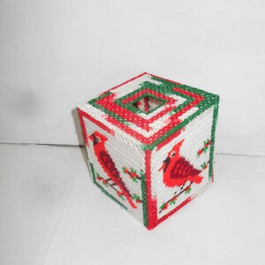 Cardinal Tissue Box Cover - Etsy