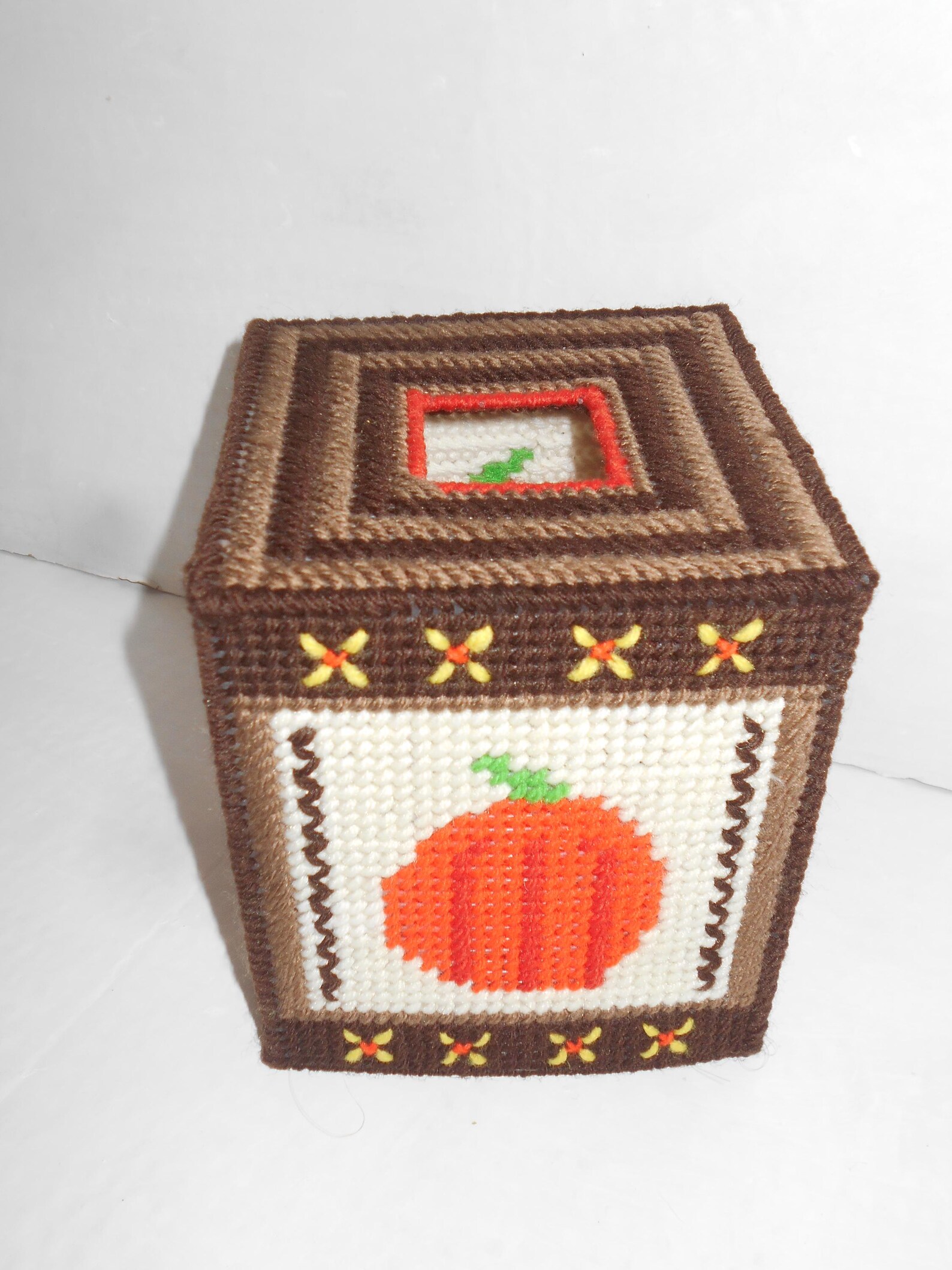 Fall Pumpkin Tissue Box Cover - Etsy