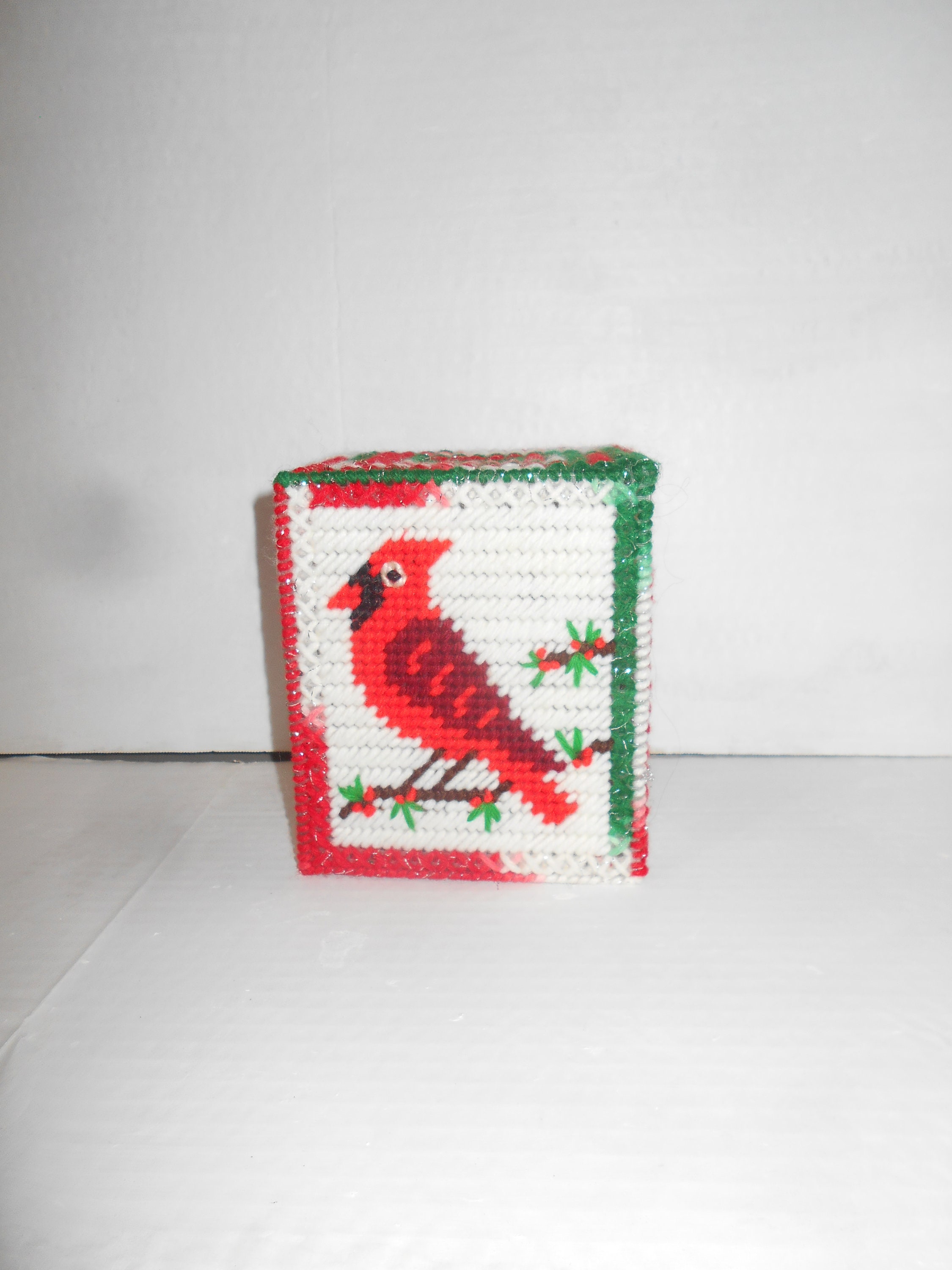 Cardinal Tissue Box Cover - Etsy