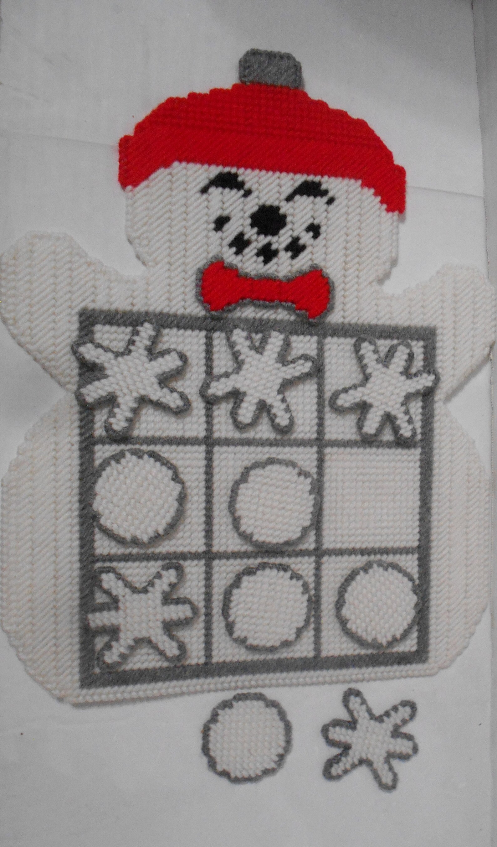 Snowman Tic Tac Toe Game - Etsy