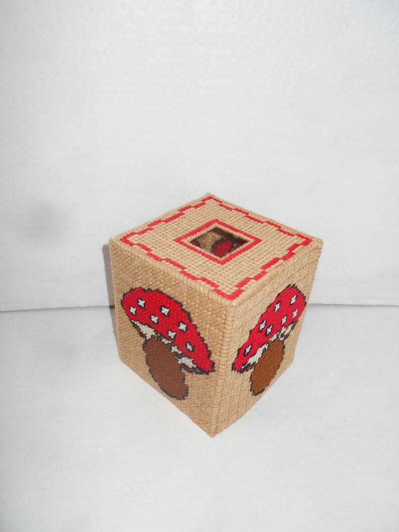 Mushroom Tissue Box Cover - Etsy