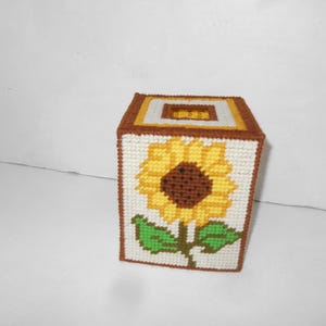 Sunflower Tissue Box Cover - Etsy
