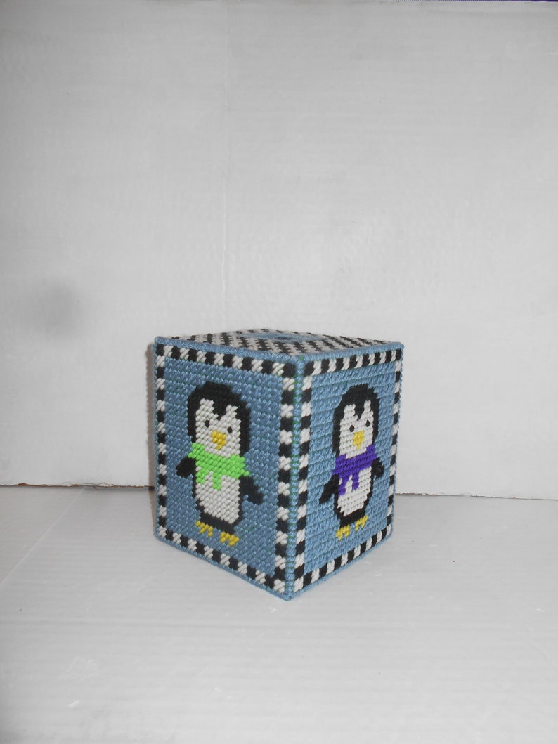 Penguin Tissue Box Cover - Etsy