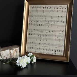 Vintage Sheet Music in Antique Frame - Etsy