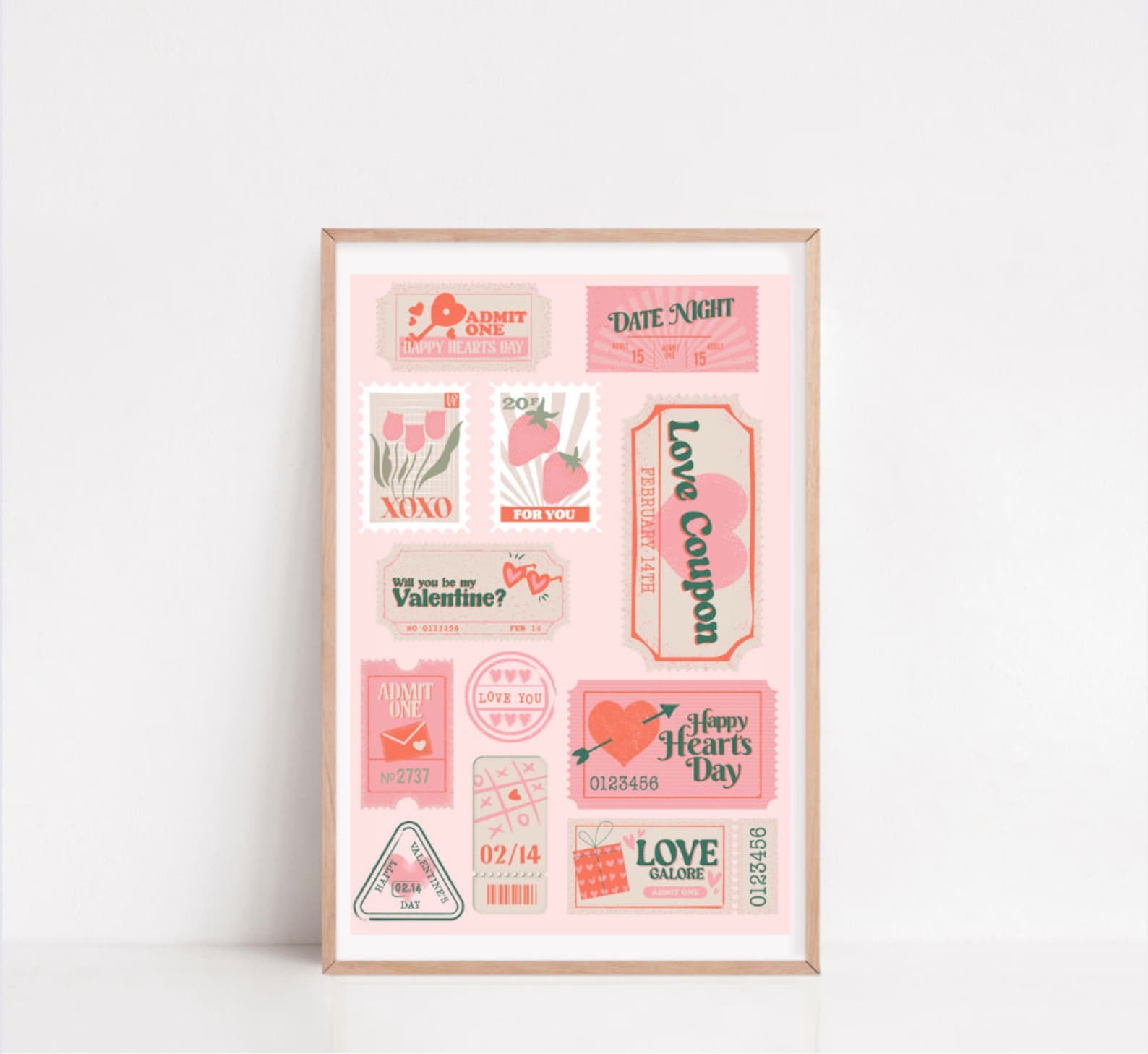 Sweet Love Notes Printable Wall Art | Romantic Valentine's Day Decor ...