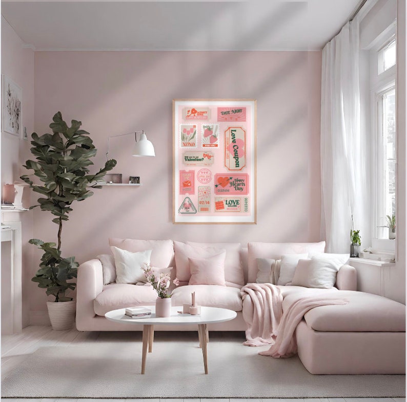 Sweet Love Notes Printable Wall Art | Romantic Valentine's Day Decor ...