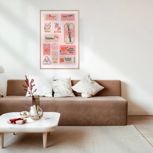 Sweet Love Notes Printable Wall Art | Romantic Valentine's Day Decor ...