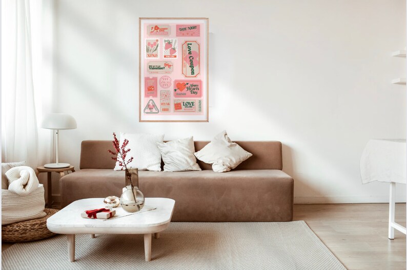 Sweet Love Notes Printable Wall Art | Romantic Valentine's Day Decor ...