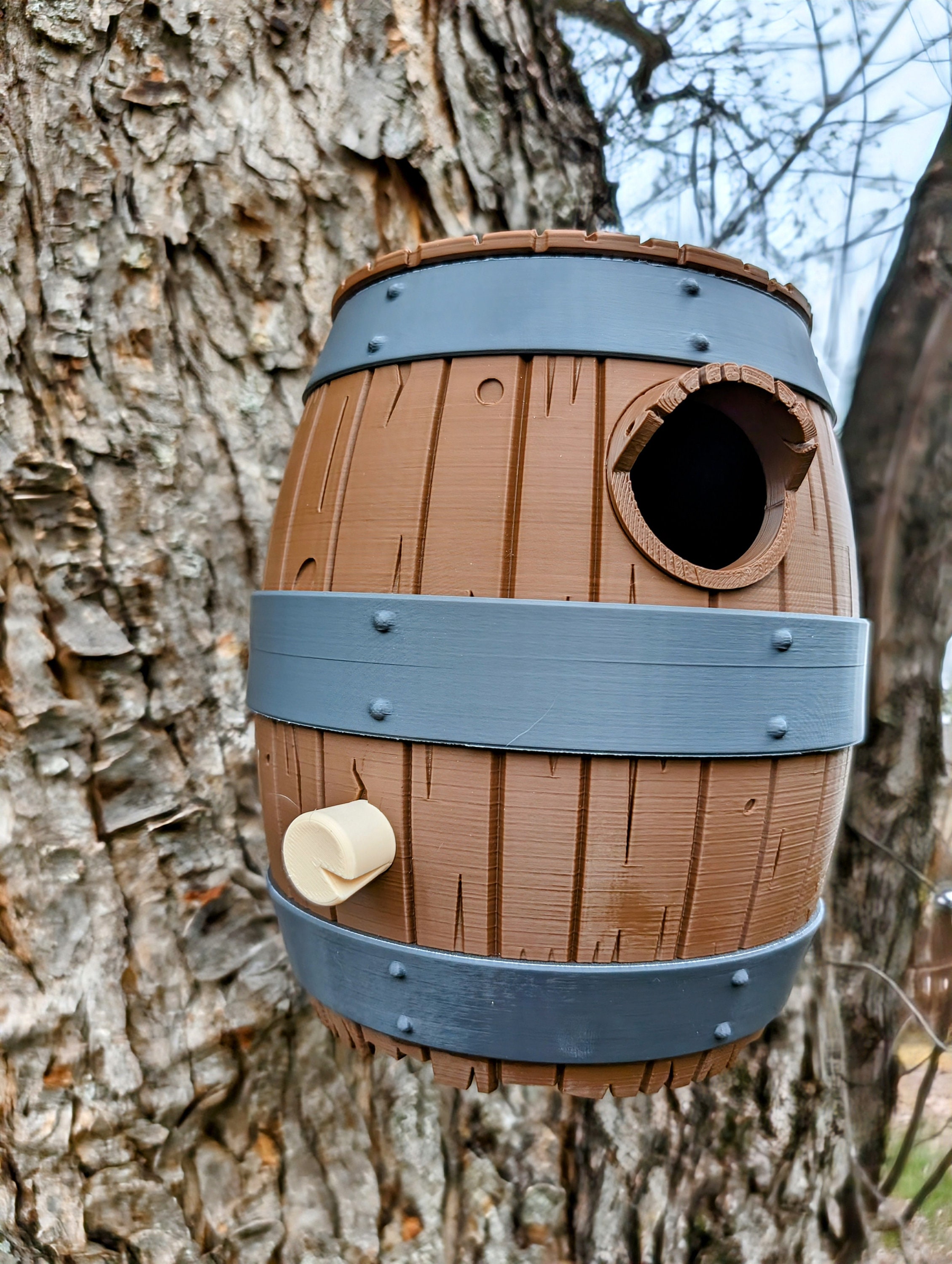 Old Barrel Bird House - Etsy