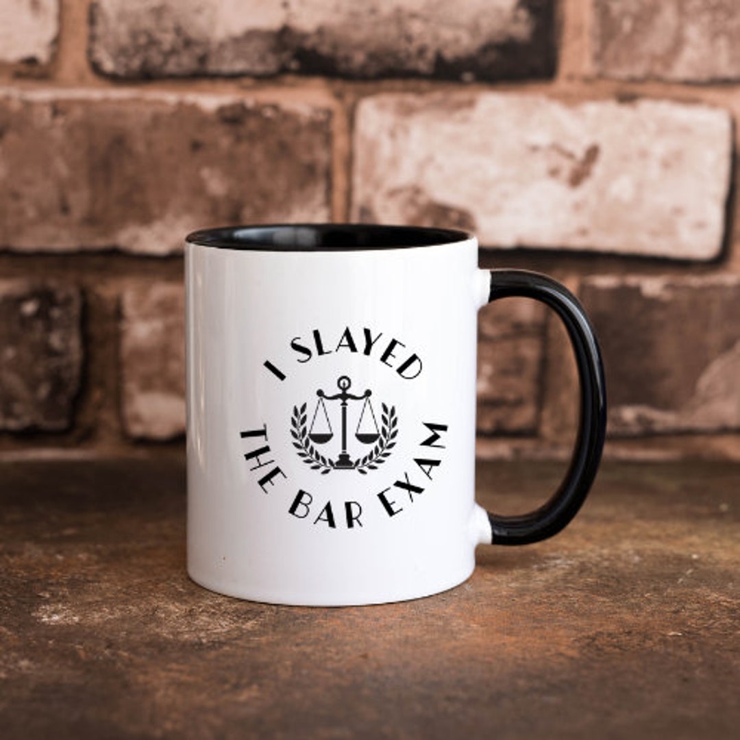 Bar Exam Coffee Mug | I Slayed the Bar Exam Mug | New Attorney Mug ...