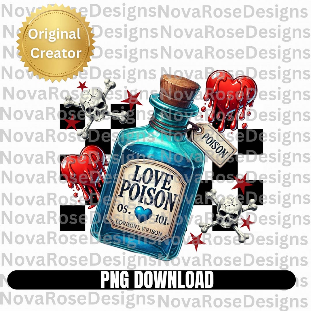 Love Poison Png, Poison Skeleton Png, Valloween Png, Shirt Sublimation ...