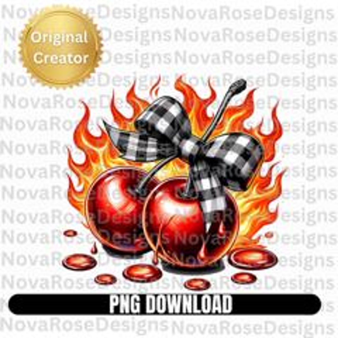 Flaming Cherries Png, Cherry Flame Png, Goth Girl Png, Shirt ...