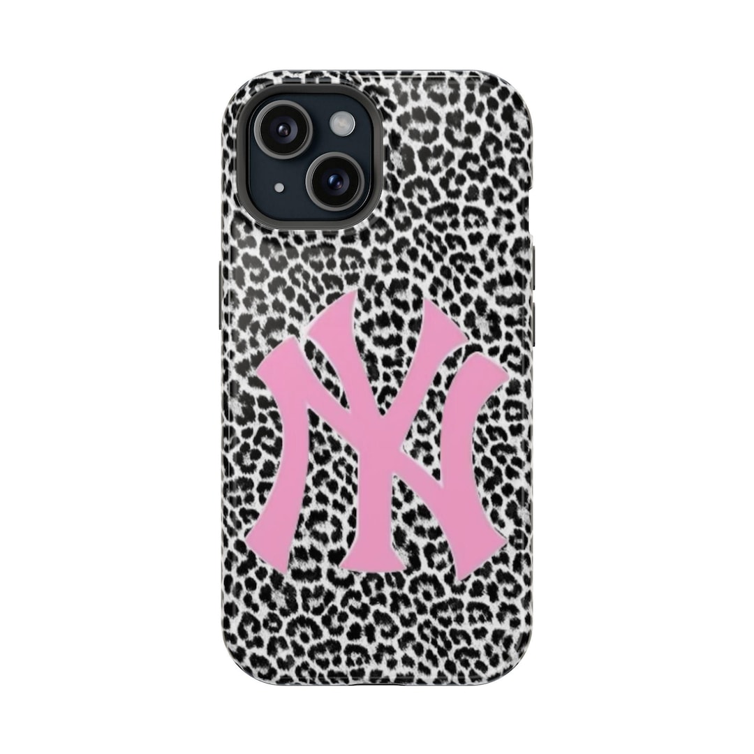 Magsafe Pink New York Leopard Print Tough Phone Case, Magnetic | iPhone ...