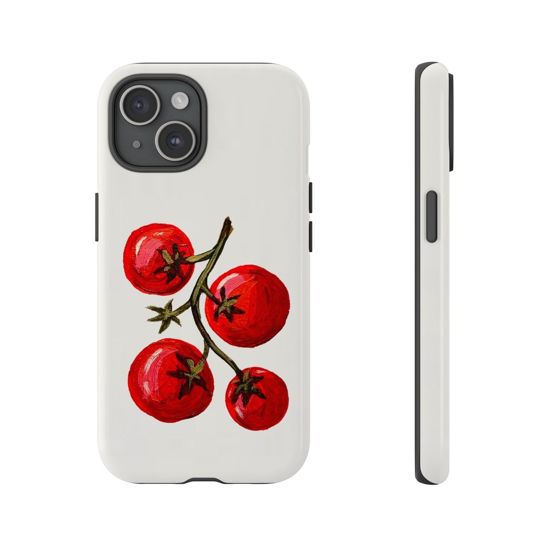 Hand Painted Tomato Girl Summer Phone Case Italian Summer Fruit ...