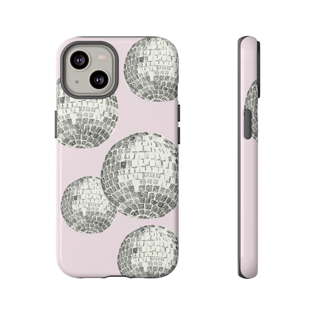 Cute Mirrorball Hand Painted Tough Phone Case | iPhone 17/16/15/14/13 ...