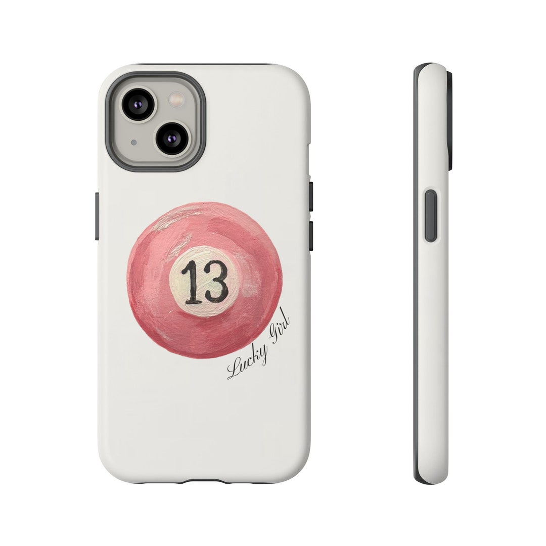 Lucky Girl Pink Pool Ball Phone Case | iPhone 16/15/14/13/12/11 Pro Max ...