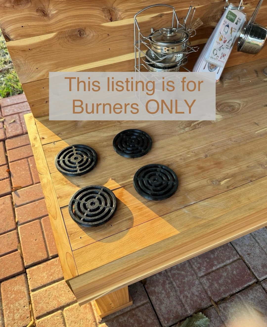 Mud Kitchen Burners - Outdoor Play Kitchen Plastic Burners With ...