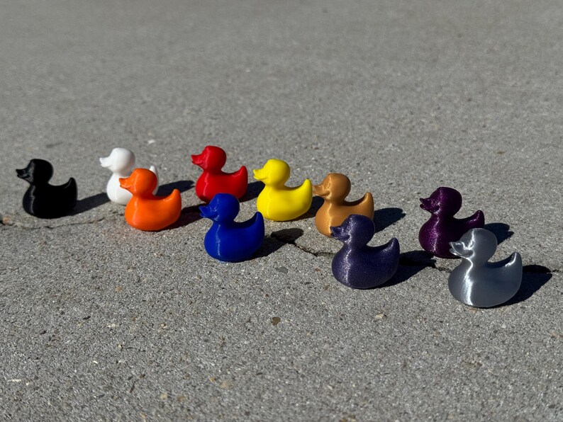 10 Mini Duck Magnets - Plastic Rubber Duck Magnet, Cruising Ducks ...