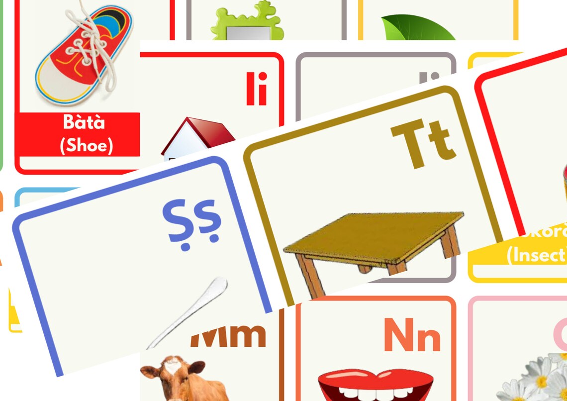 Yoruba Alphabet Flashcards – Language Learning for Kids & Adults (PDF ...