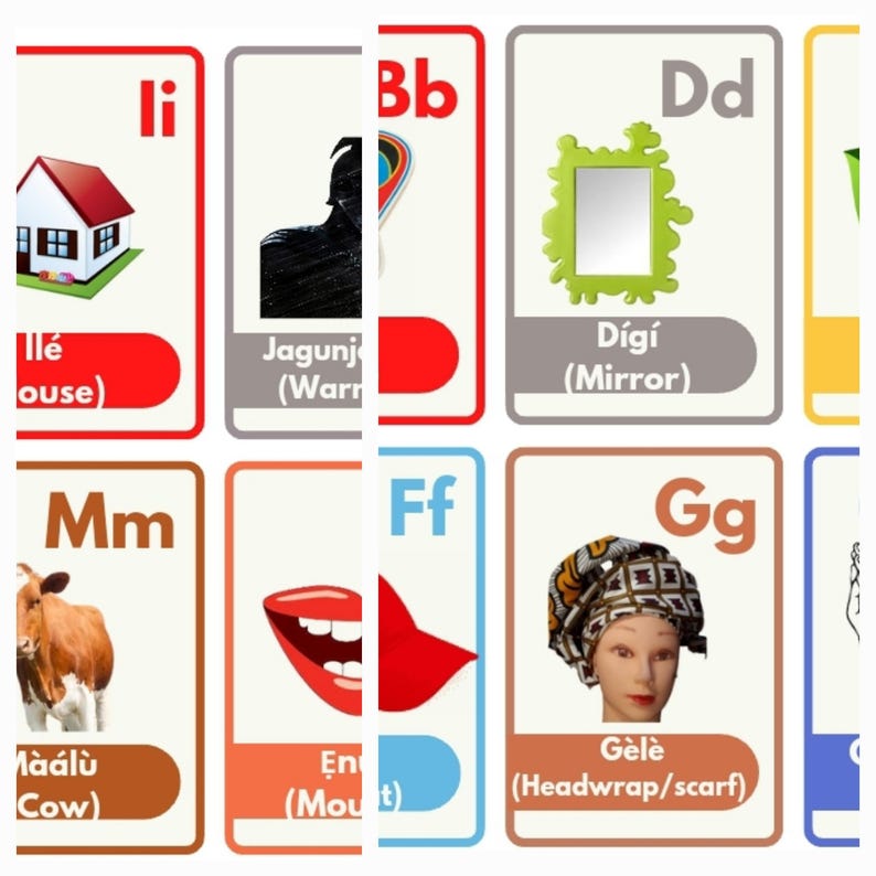 Yoruba Alphabet Flashcards – Language Learning for Kids & Adults (PDF ...