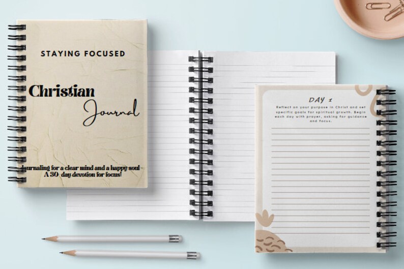 30-day Christian Focus Journal – Printable Devotion (digital Download ...