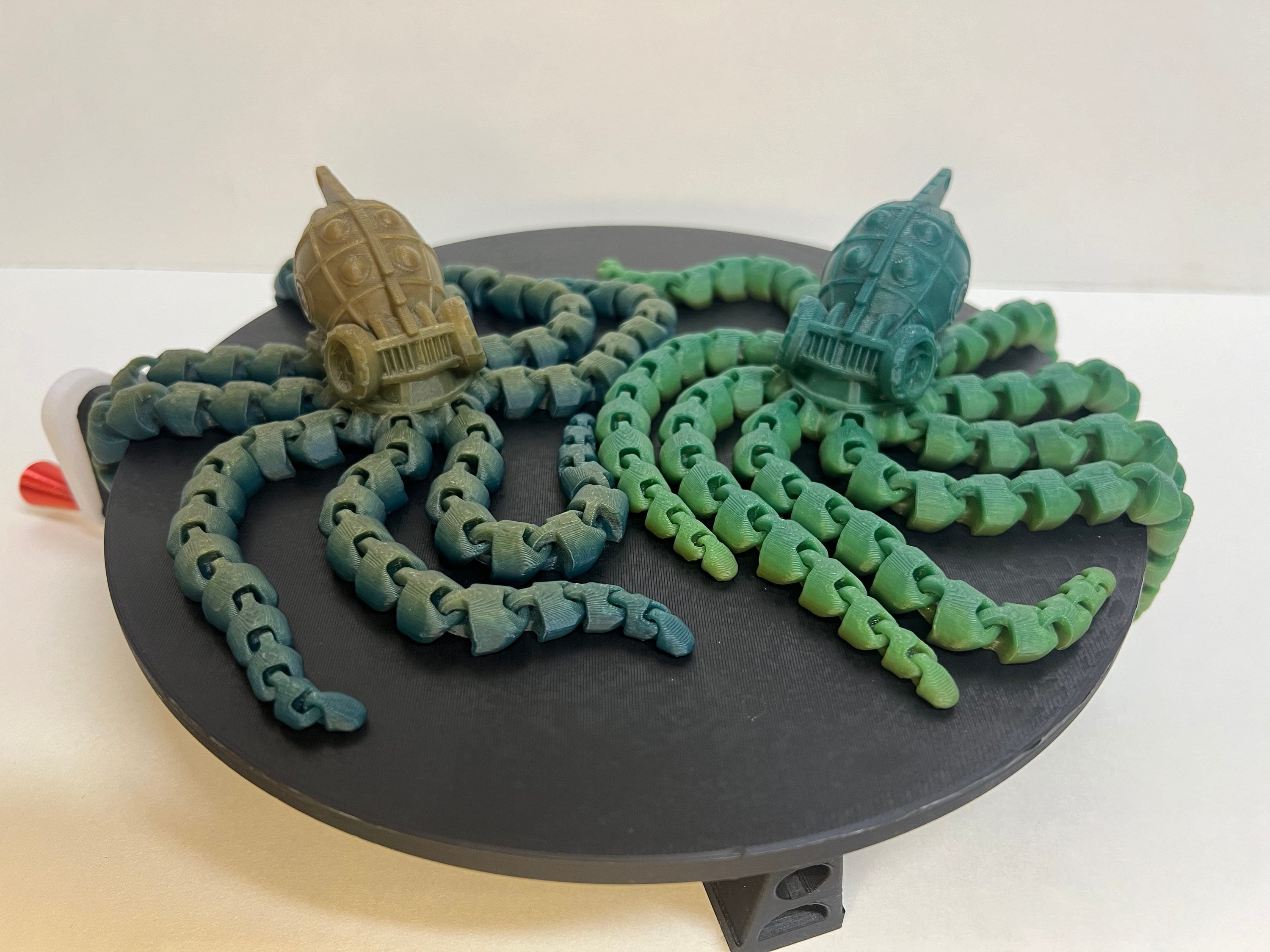 Octopus Articulated Octopus Fidget/stress Toy steam Punk - Etsy