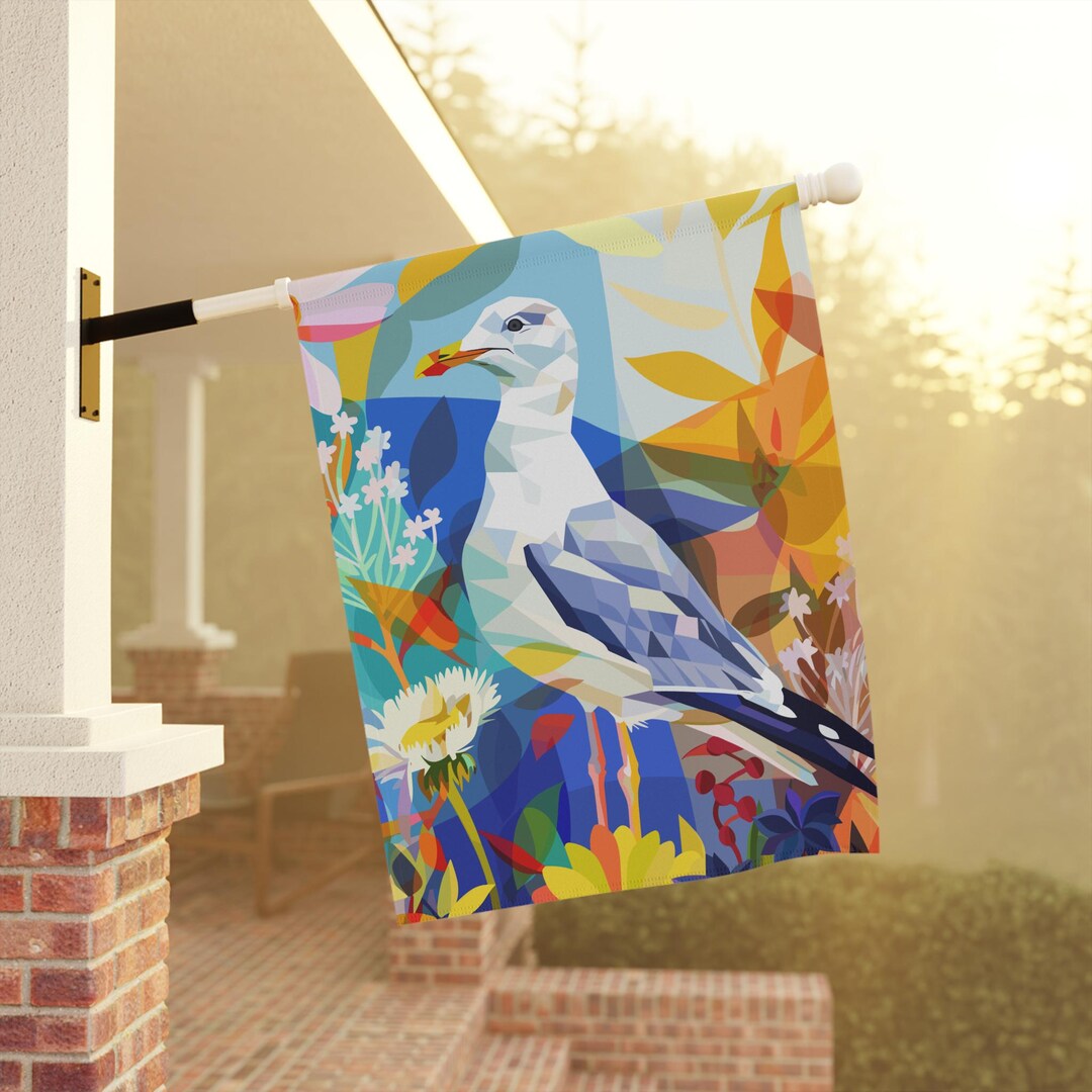 California Gull Garden Flag: Utah State Bird Banner - Etsy