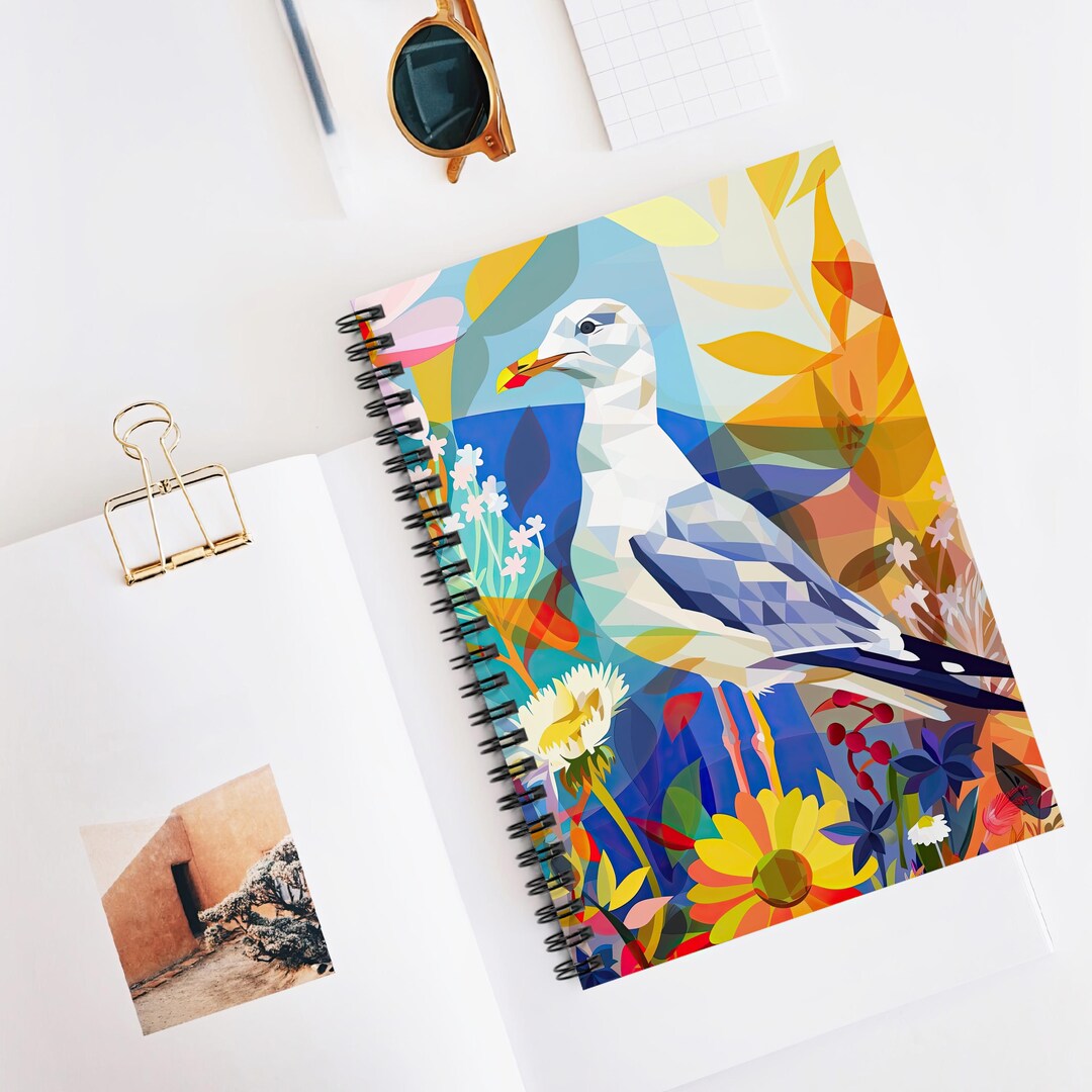 California Gull Spiral Notebook: Utah State Bird Art Journal - Etsy