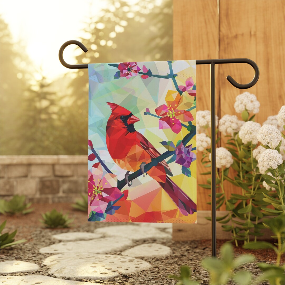 Ohio State Bird Cardinal Garden Flag: Welcome Banner - Etsy