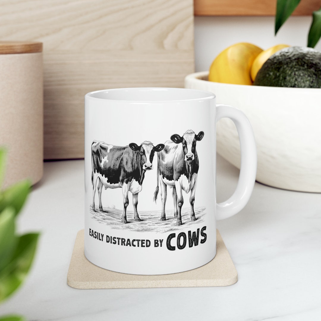 Cow Lover Coffee Mug: Funny Farm Life Ceramic Mug - Etsy