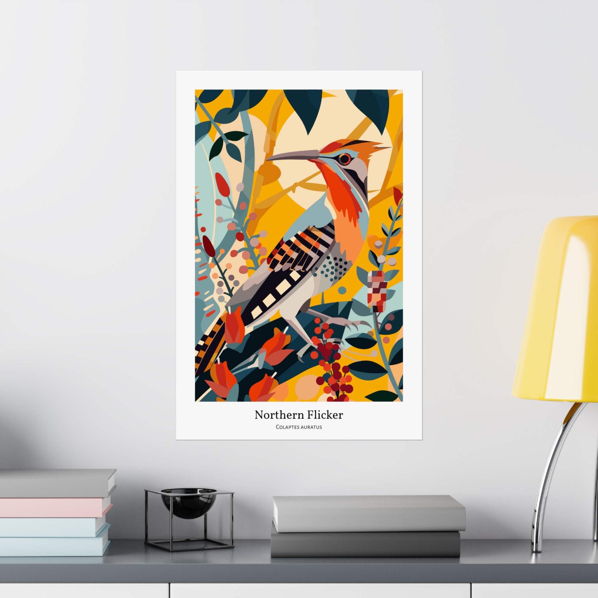 Northern Flicker Art Print: Alabama State Bird Poster - Etsy
