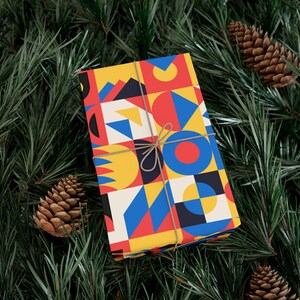 Design Celebration: Bauhaus Inspired Wrapping Paper, 3 Sizes - Etsy